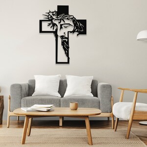 Jesus Metal Wall Art, Christian Line Art, Christian Wall Decor ...