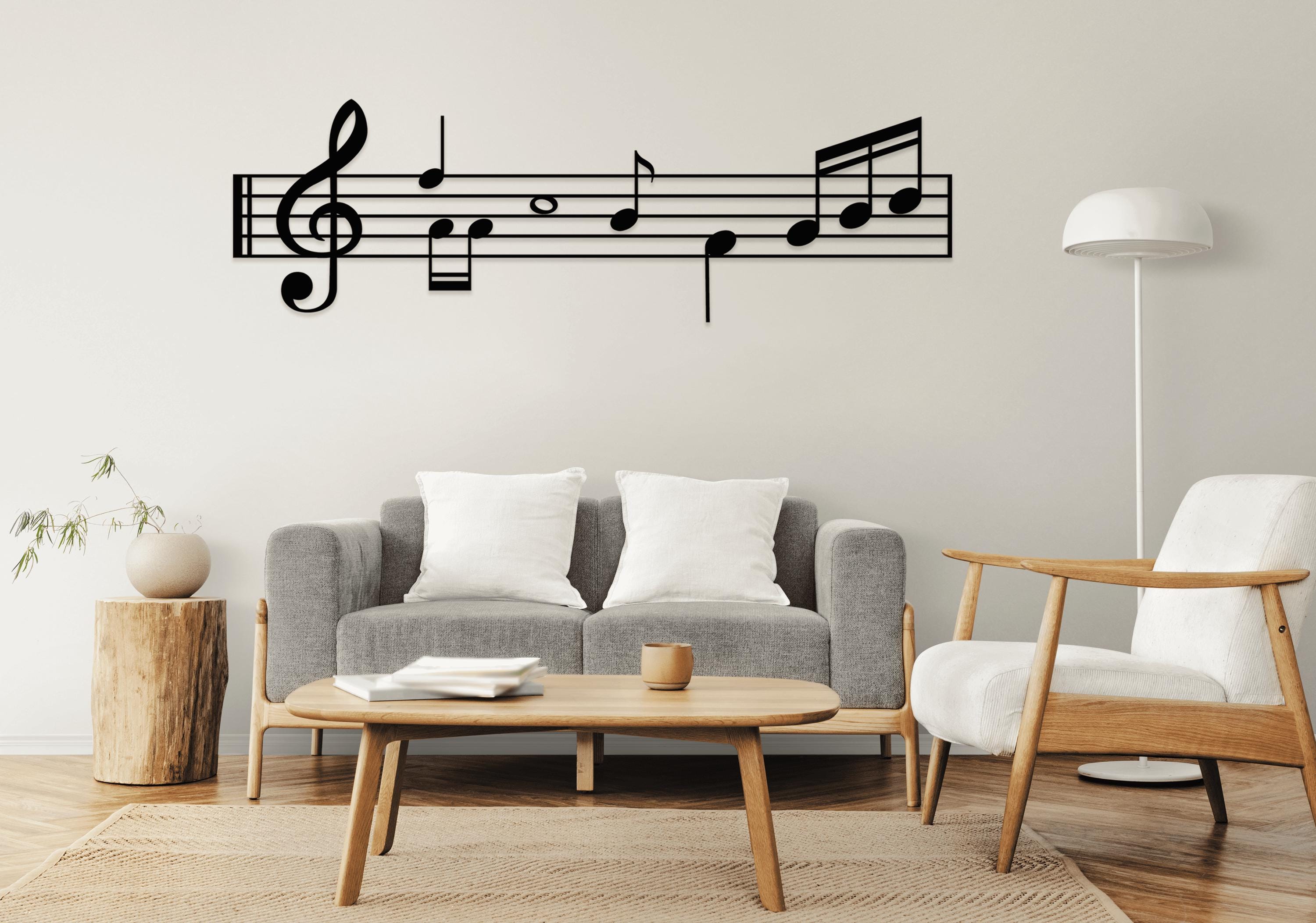 Music Notes Metal Wall Art: Musical Note Decoration - Etsy