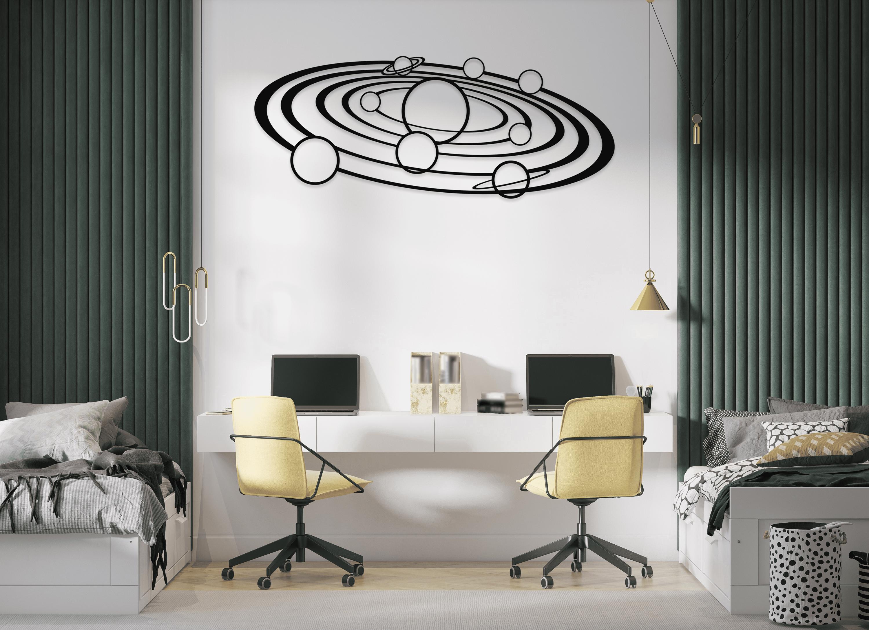 Solar System Metal Wall Art: Modern Astronomy Decor - Etsy