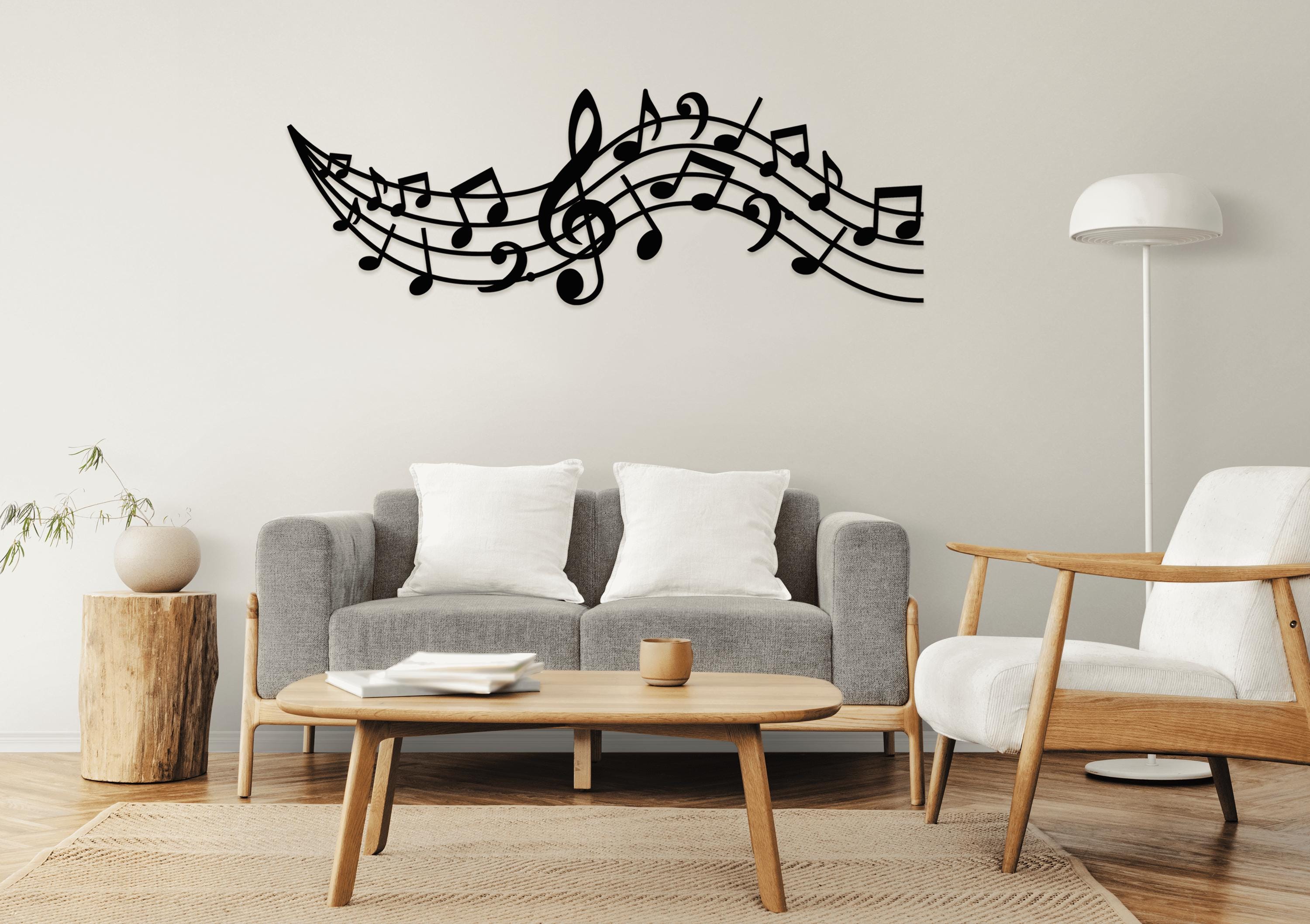 Metal Music Notes Wall Art: Treble Clef Decor - Etsy
