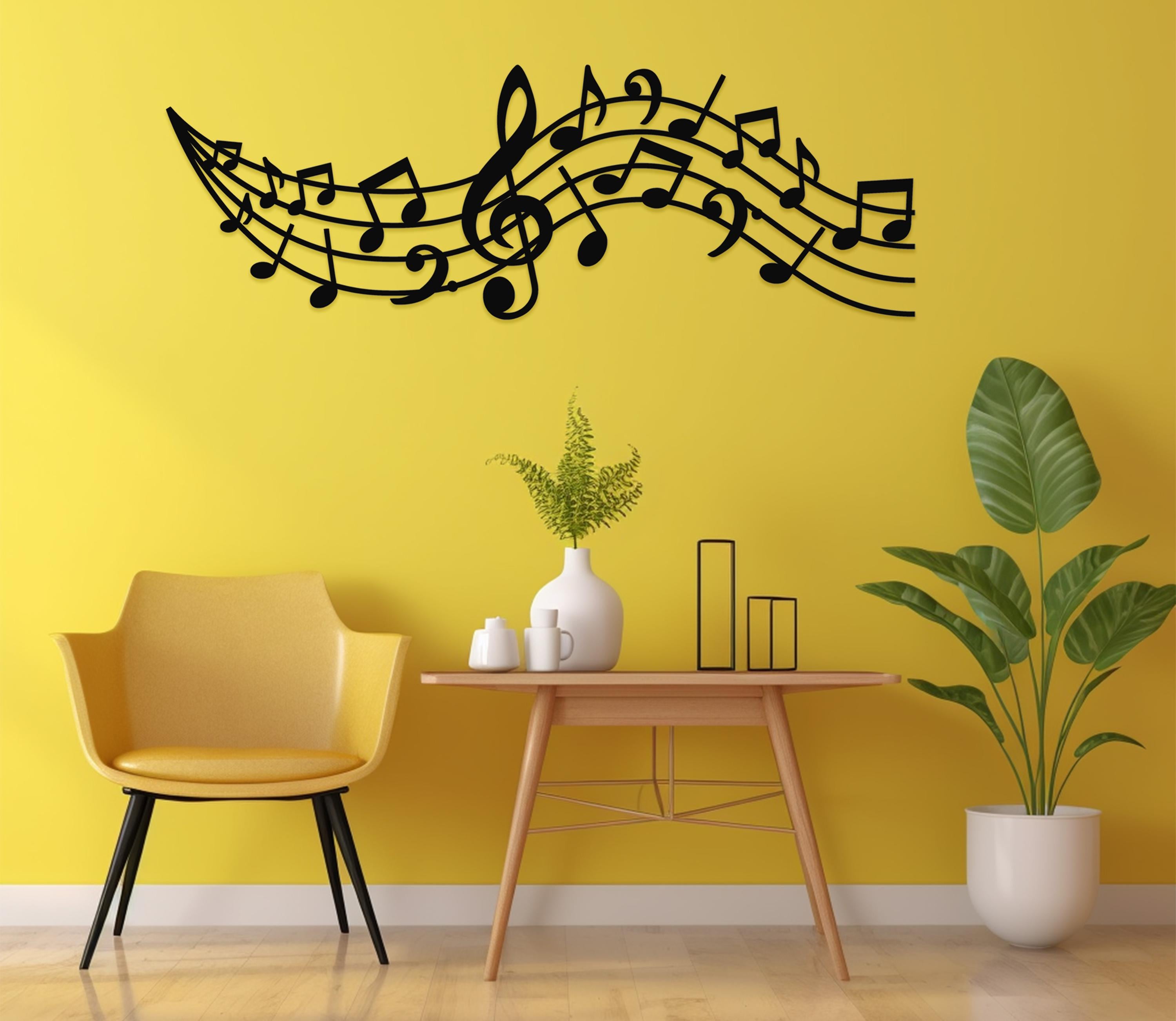 Metal Music Notes Wall Art: Treble Clef Decor - Etsy