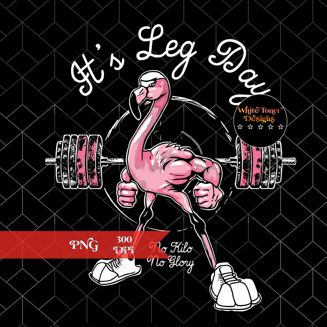 Flamingo Gym Leg Day Sublimation Design Downloads, Japan Tokyo PNG ...