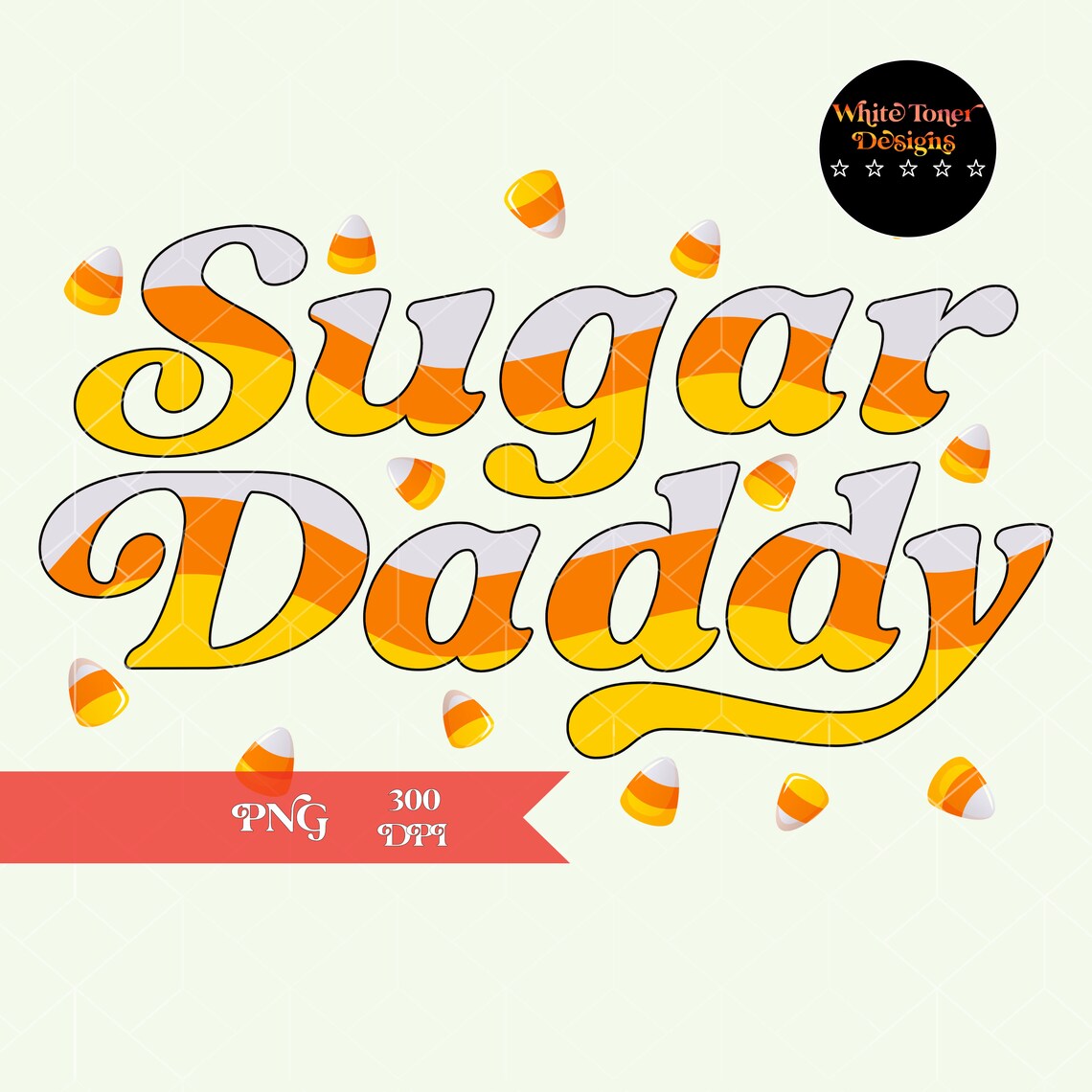 Sugar Daddy Clipart Sublimation Design Downloads Candy Corn - Etsy