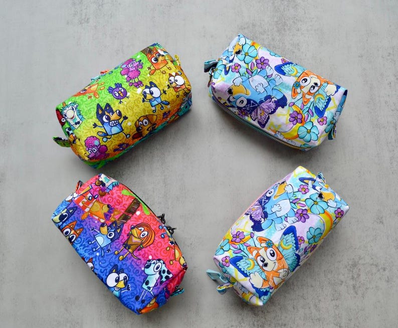 Mini Boxy Pouch Bluey TV Show Tiny Pouch for Kids or Mums Hold Keys ...