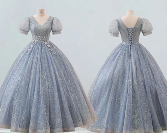 Silver Princess Gown - Etsy