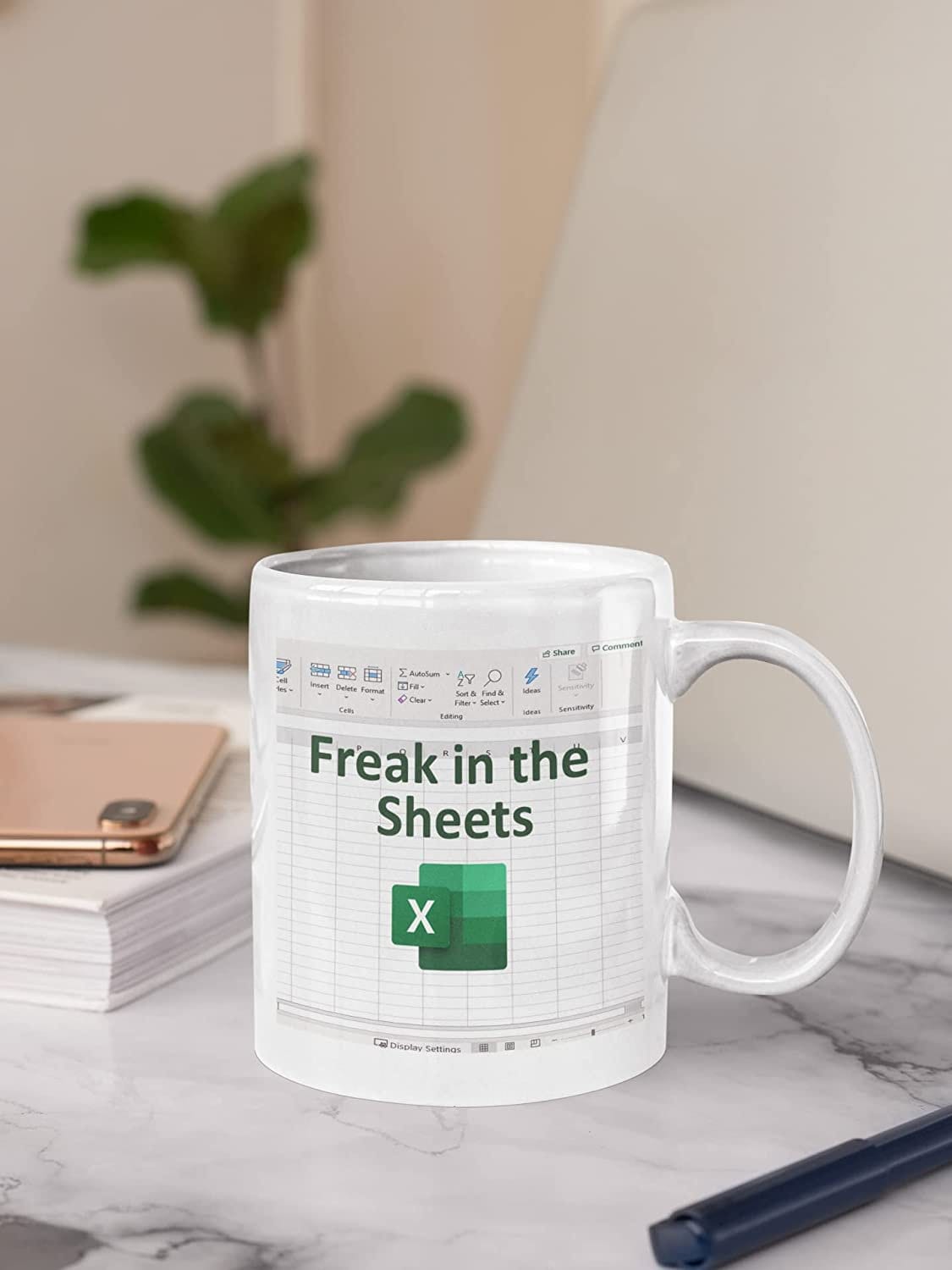 Freak in the Sheets Mug Funny Freak in the Sheets Excel Mug - Etsy