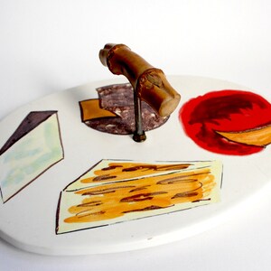 Vintage French Cheese Board, Hand Painted Cheese Design, 1960s Cheese ...