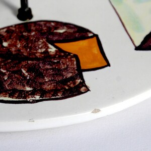 Vintage French Cheese Board, Hand Painted Cheese Design, 1960s Cheese ...