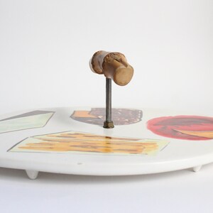 Vintage French Cheese Board, Hand Painted Cheese Design, 1960s Cheese ...