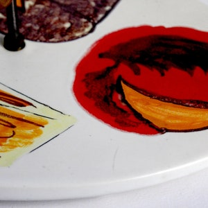 Vintage French Cheese Board, Hand Painted Cheese Design, 1960s Cheese ...