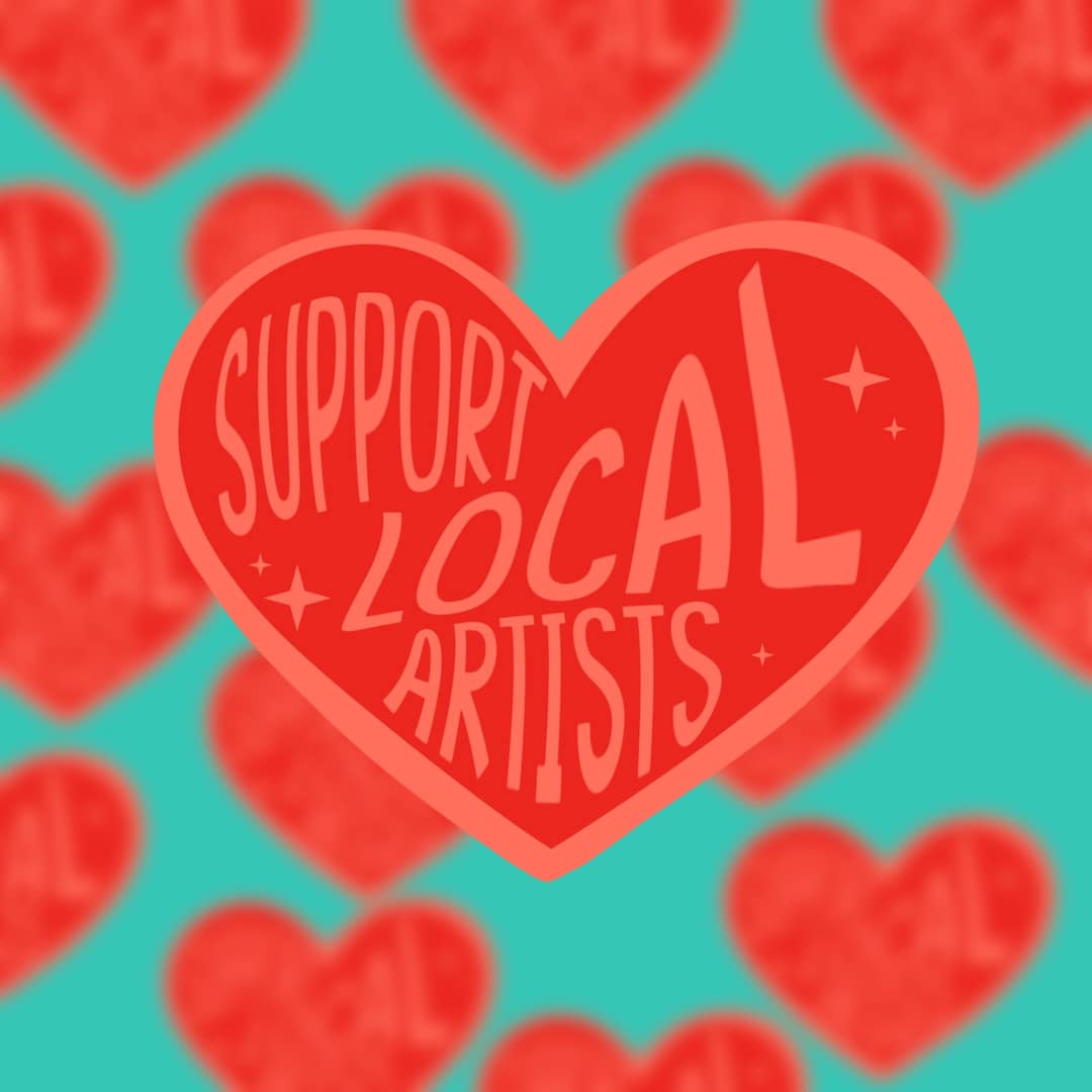 Support Local Artists Sticker - Etsy