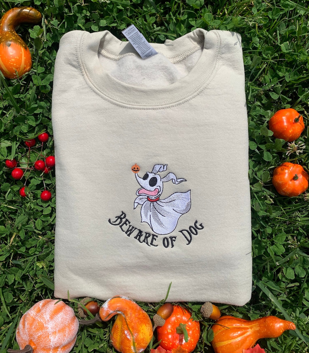 Nightmare Before Christmas Zero Embroidered Sweater and T-shirt ...