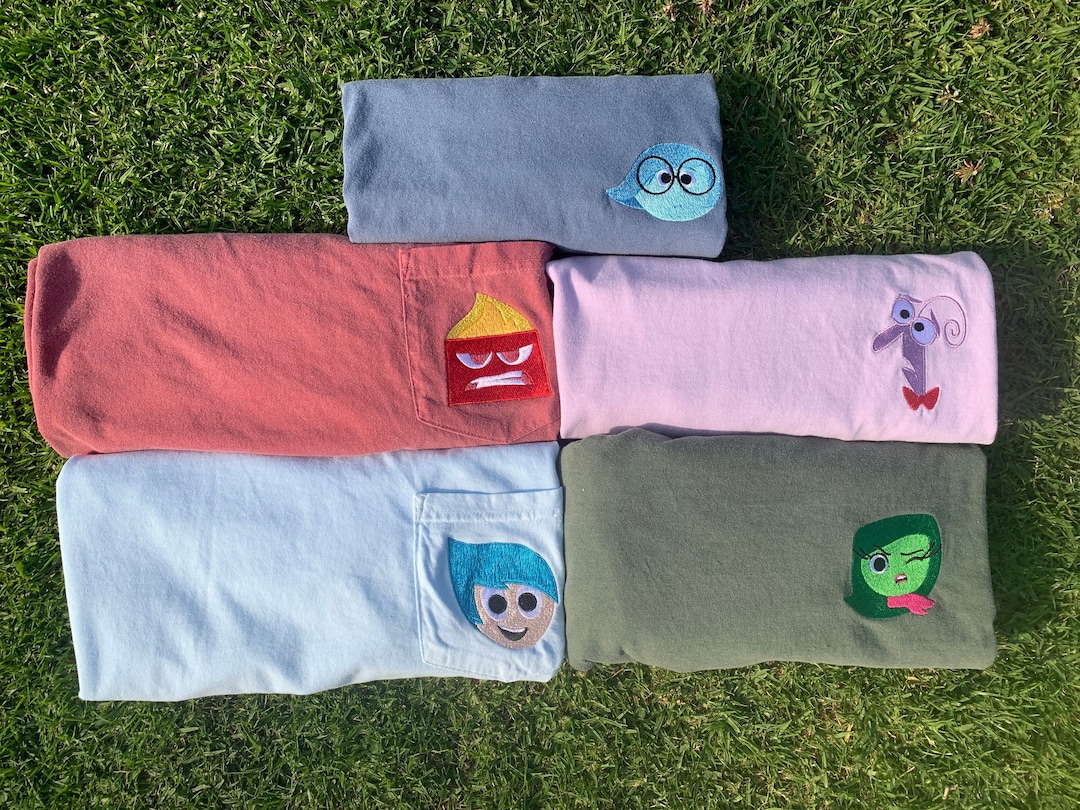 Inside Out Embroidered Tee - Etsy