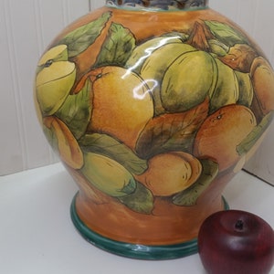 Vintage Majolica Santa Rose Vase, Enormous Bulbous Santa Rosa ...