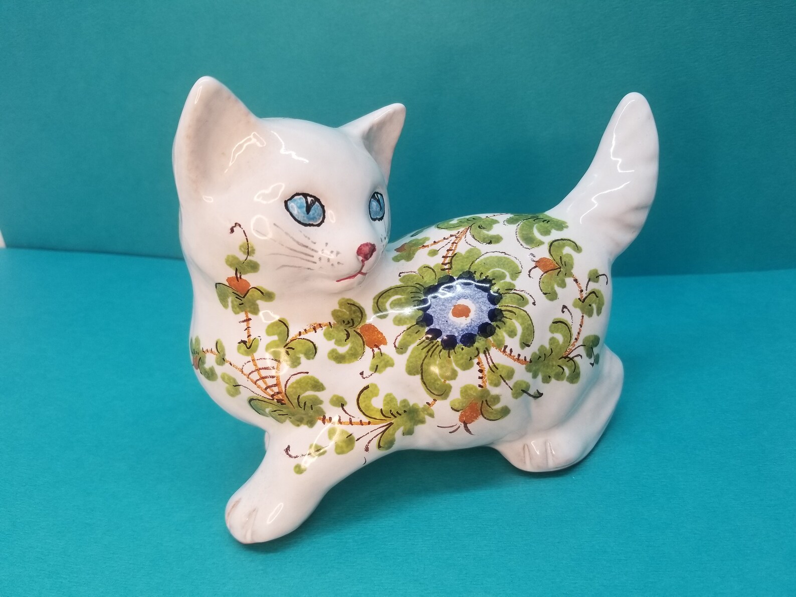 Italian Porcelain Cat - Etsy