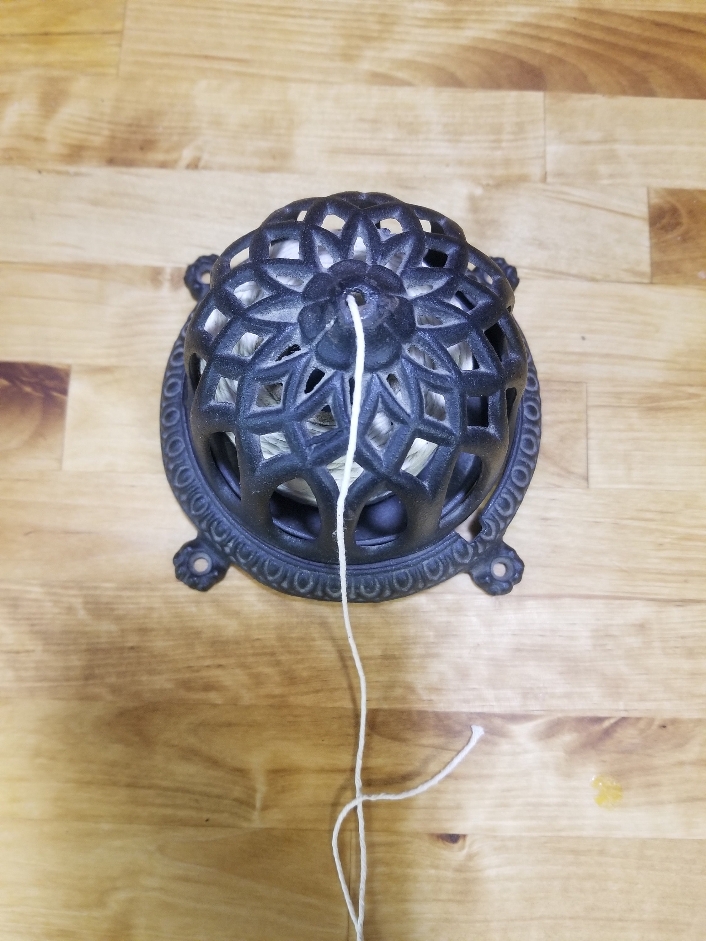 Antique Cast Iron General Store String Holder Dispenser Grocer String ...