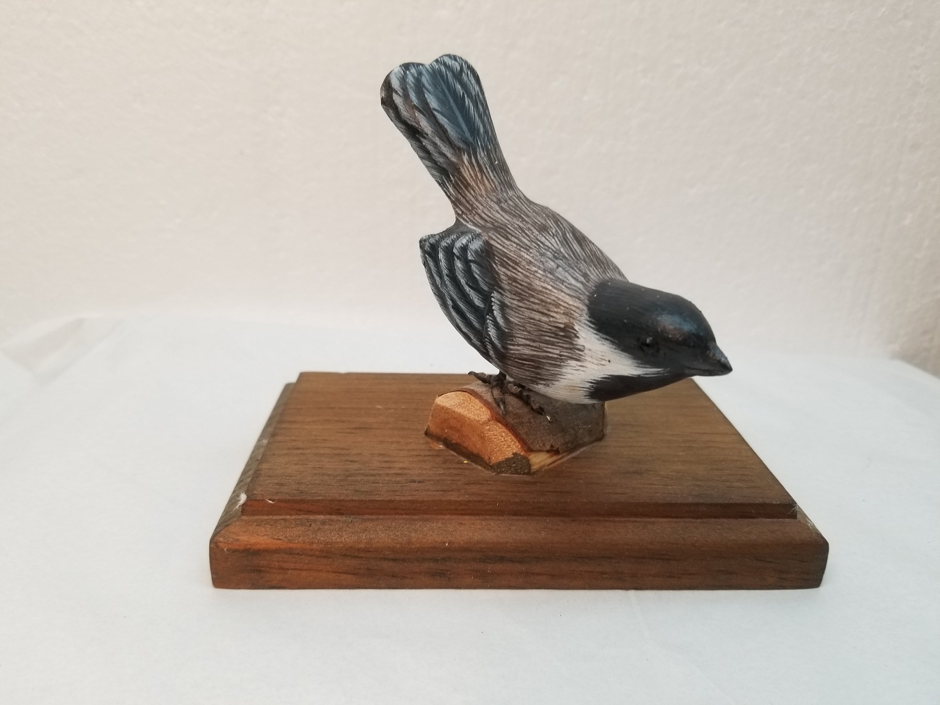 Bird Decoy Wood Carving Life Size Chickadee Exquisite Details ...