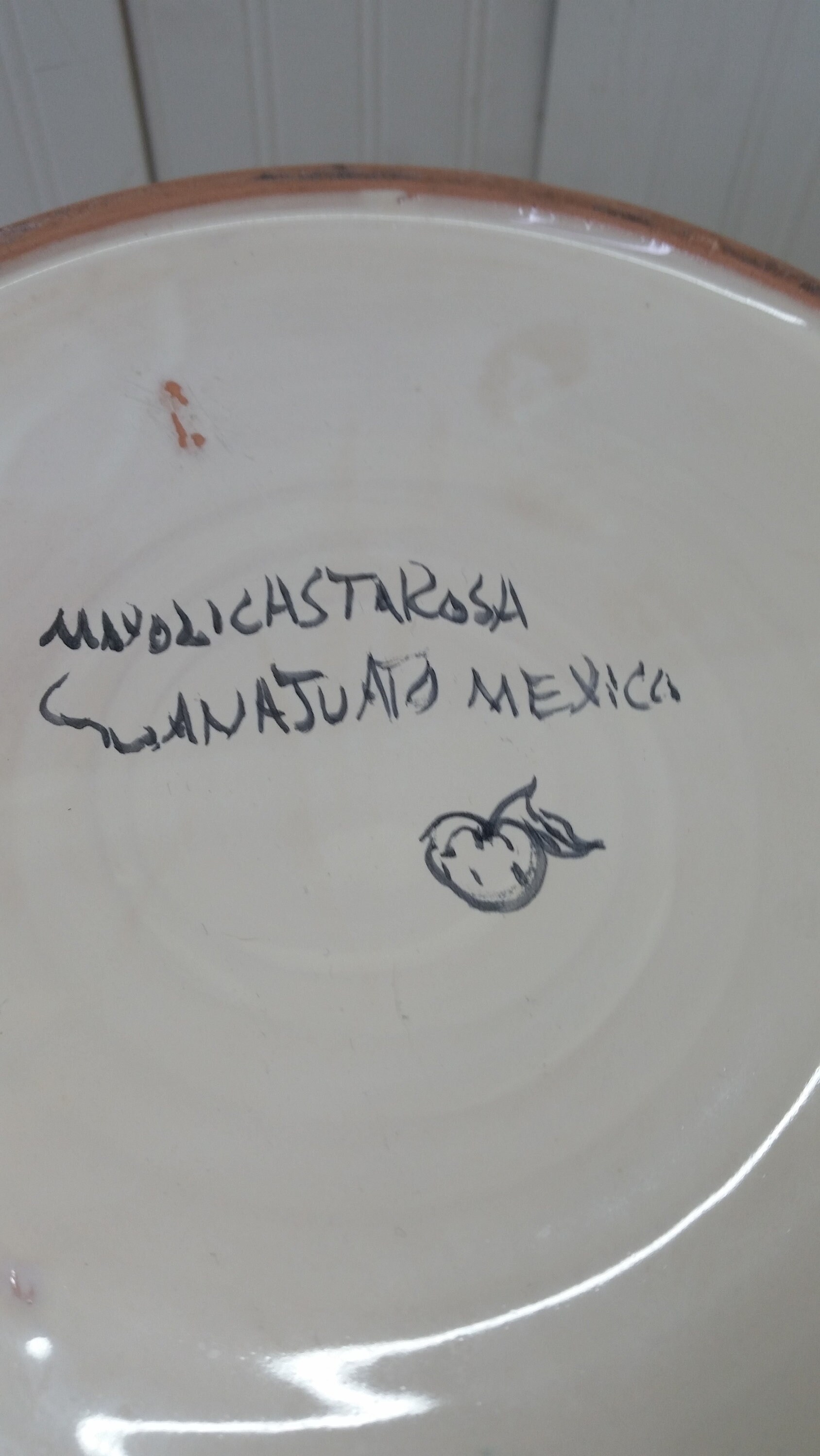 Vintage Majolica Santa Rose Vase, Enormous Bulbous Santa Rosa ...