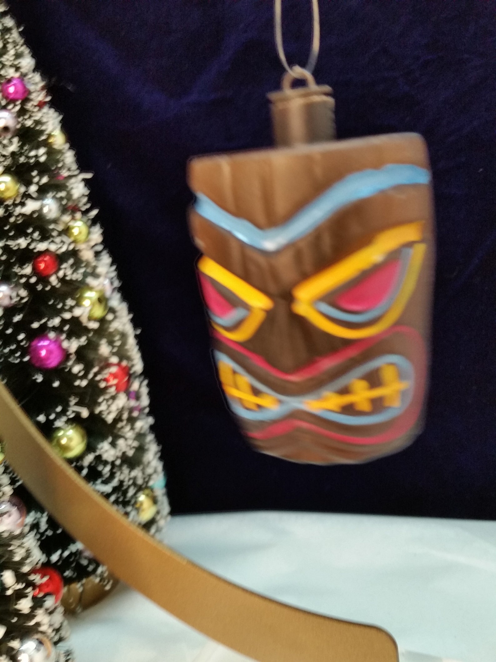 Vintage Tiki Christmas Tree Ornaments 5 Fun Old Tiki Ornaments Tropical ...