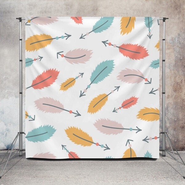 Feathers Photo Backdrop - Etsy