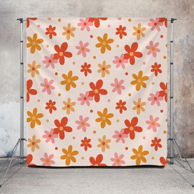 1970s Backdrops Colorful Art Backdrop Banner Retro Design - Etsy