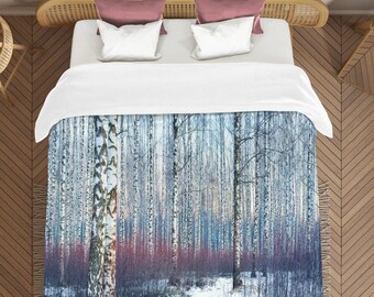 Birch Tree Duvet Cover - Etsy