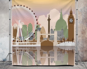 London Photo Backdrop - Etsy