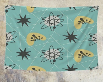 Atomic Motif Fabric - Etsy