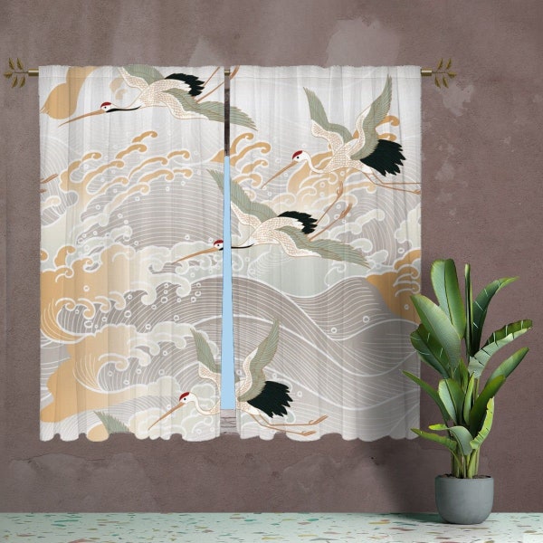 Japanese Curtains Etsy