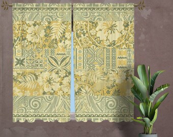 Hawaiian Window Curtains - Etsy