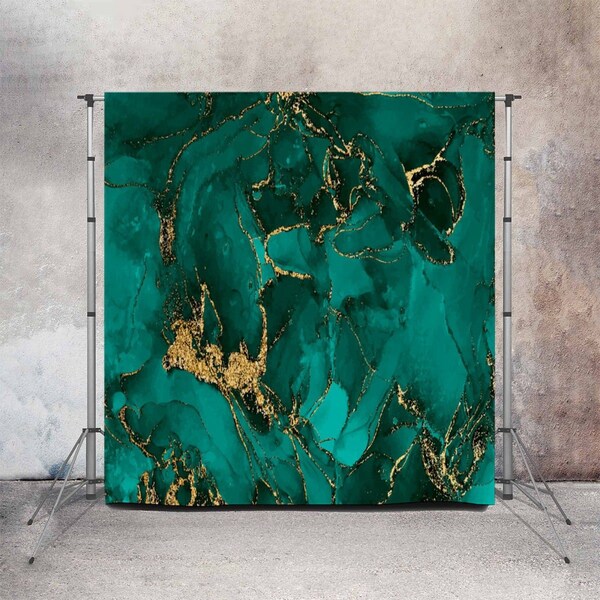 Green and Gold Backdrop - Etsy