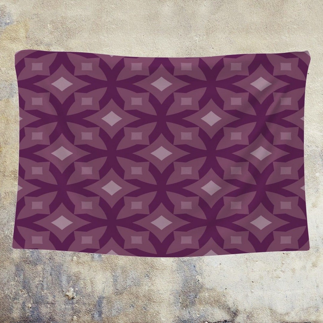 Mauve Patterns Fabric by the Yard Medallion Pattern Fabrics - Etsy