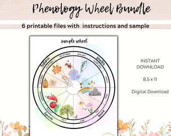 Lunar Phenology Wheel Templates - Etsy