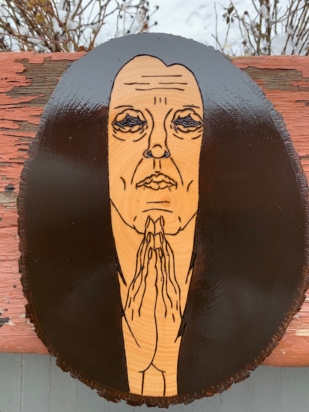 Father Pat - Original Wood Burned Illustration - Etsy