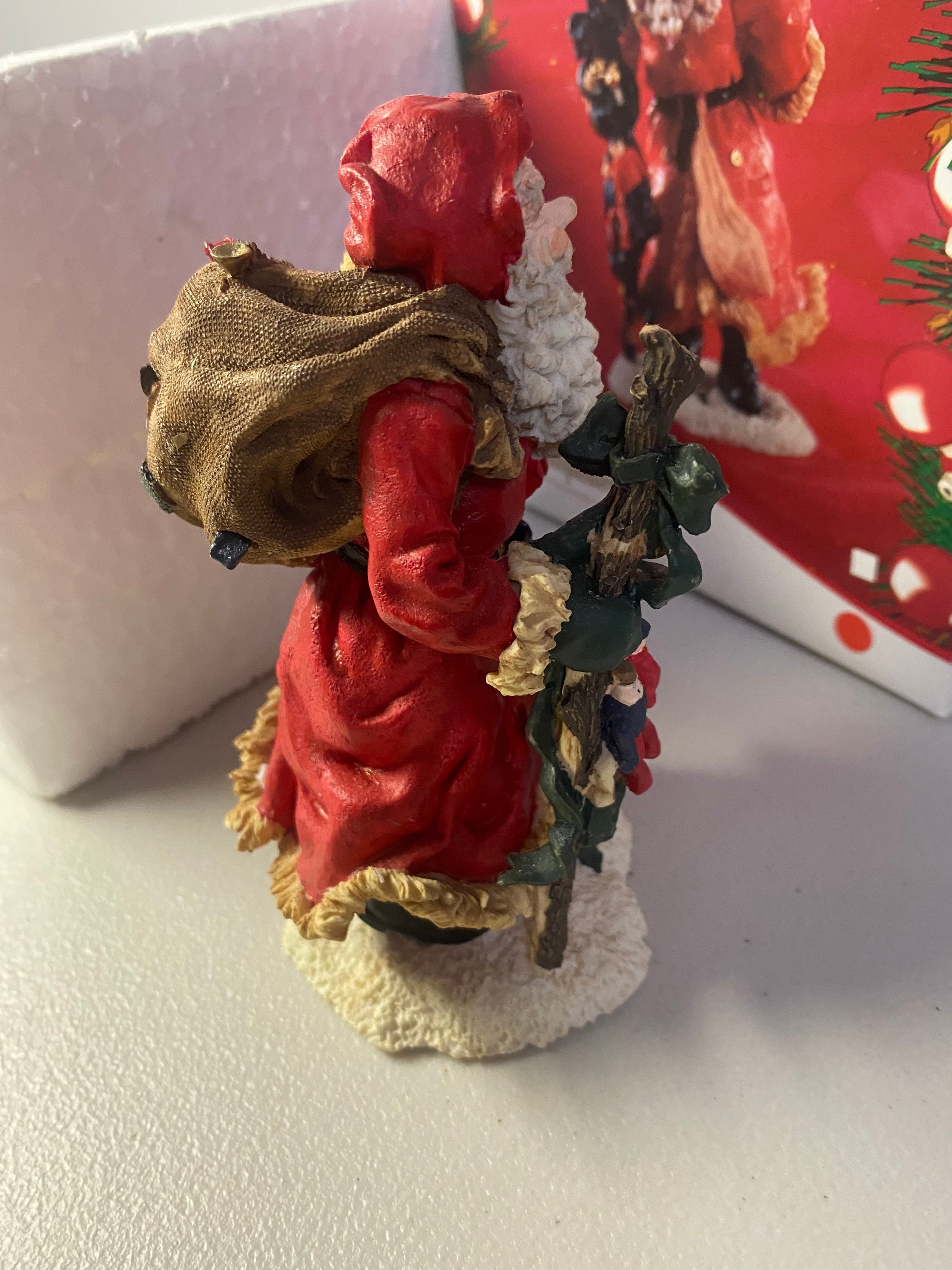 Vintage Jcpenny Hand Painted Santa Statue - Etsy