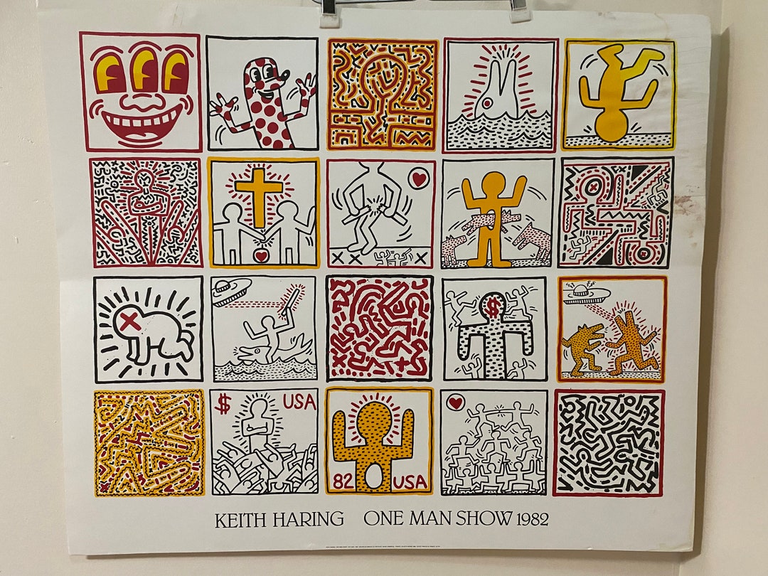 Keith Haring One Man Show 1982 Poster - Etsy