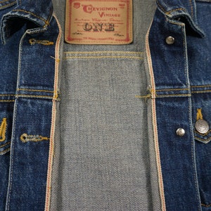 Vintage 90's Chevignon Trucker Jacket Selvedge Blue Denim XS - Etsy