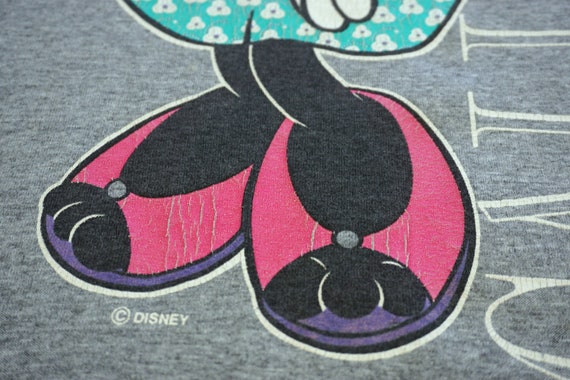 Minnie Mouse 90's T-Shirt Vintage Heather Gray Califo… - Gem