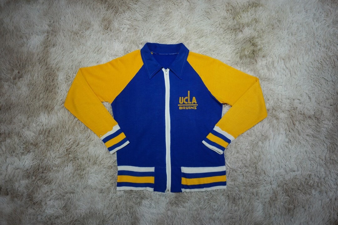 Vintage 70's Distressed UCLA Bruins Track Jacket Zip up Made in USA - Etsy