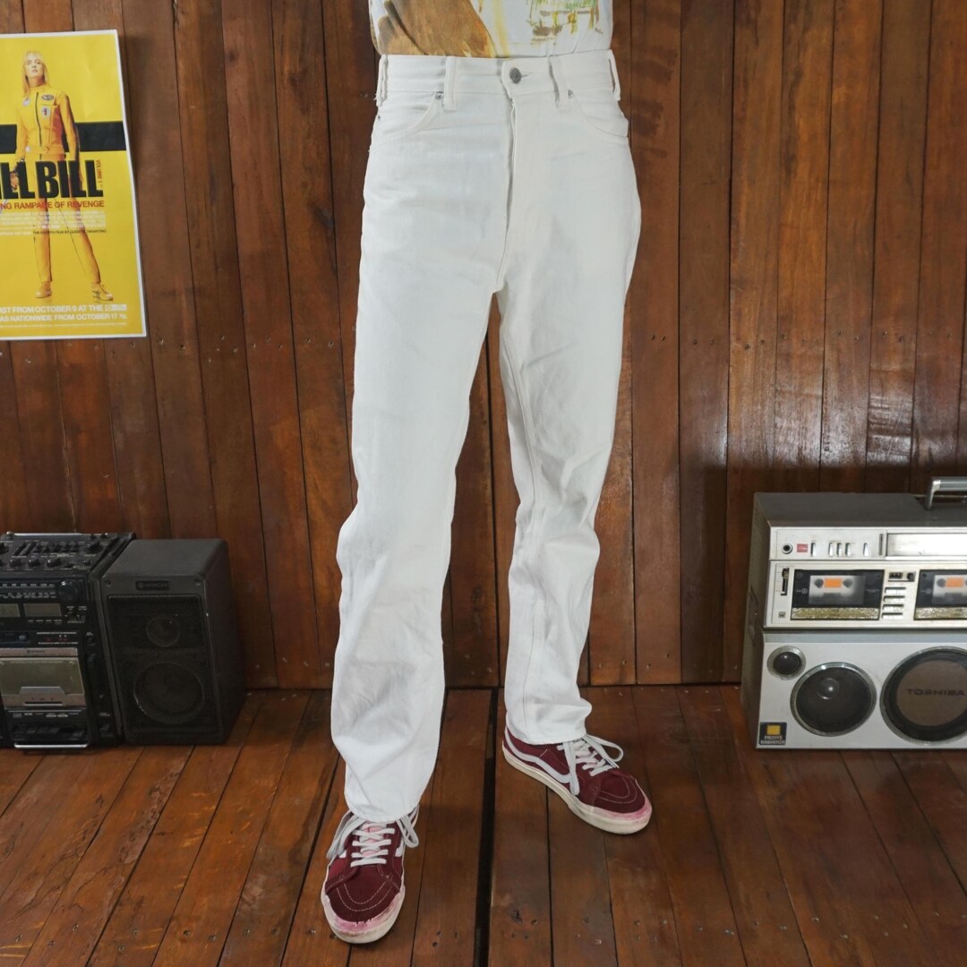 Vintage 2000s Tomorrowland Japan White Selvedge Jeans W28 Button Fly ...
