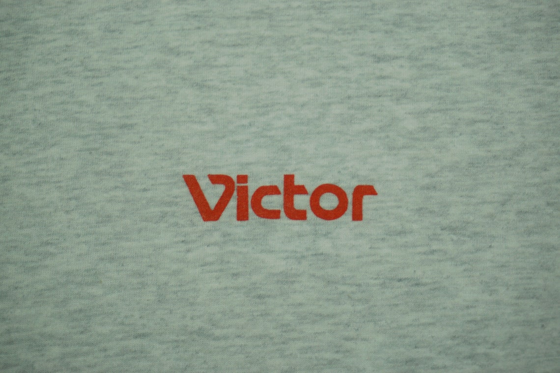 Vintage 80's 90's Victor JVC Heather Gray T-shirt Single Stitch Soft ...