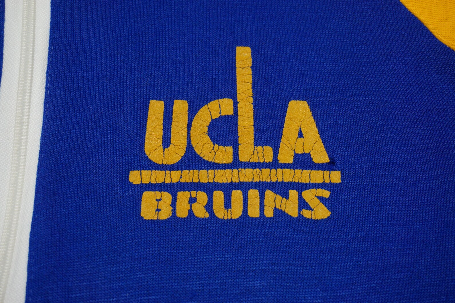 Vintage 70's Distressed UCLA Bruins Track Jacket Zip up Made in USA - Etsy