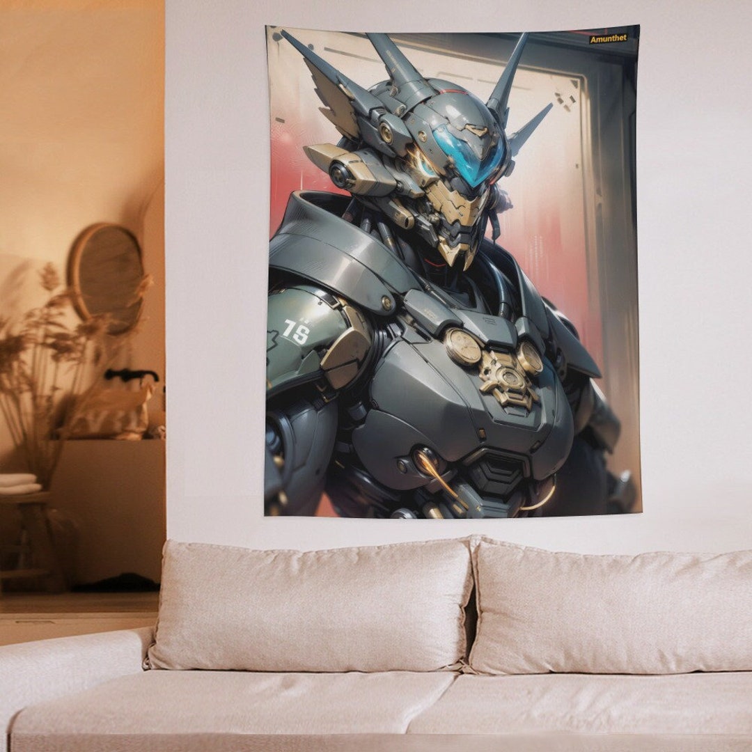 Big UHD Wall Towel 200 X 150 Cm Cyborg Mech Furry Protogen Wall Hanging ...
