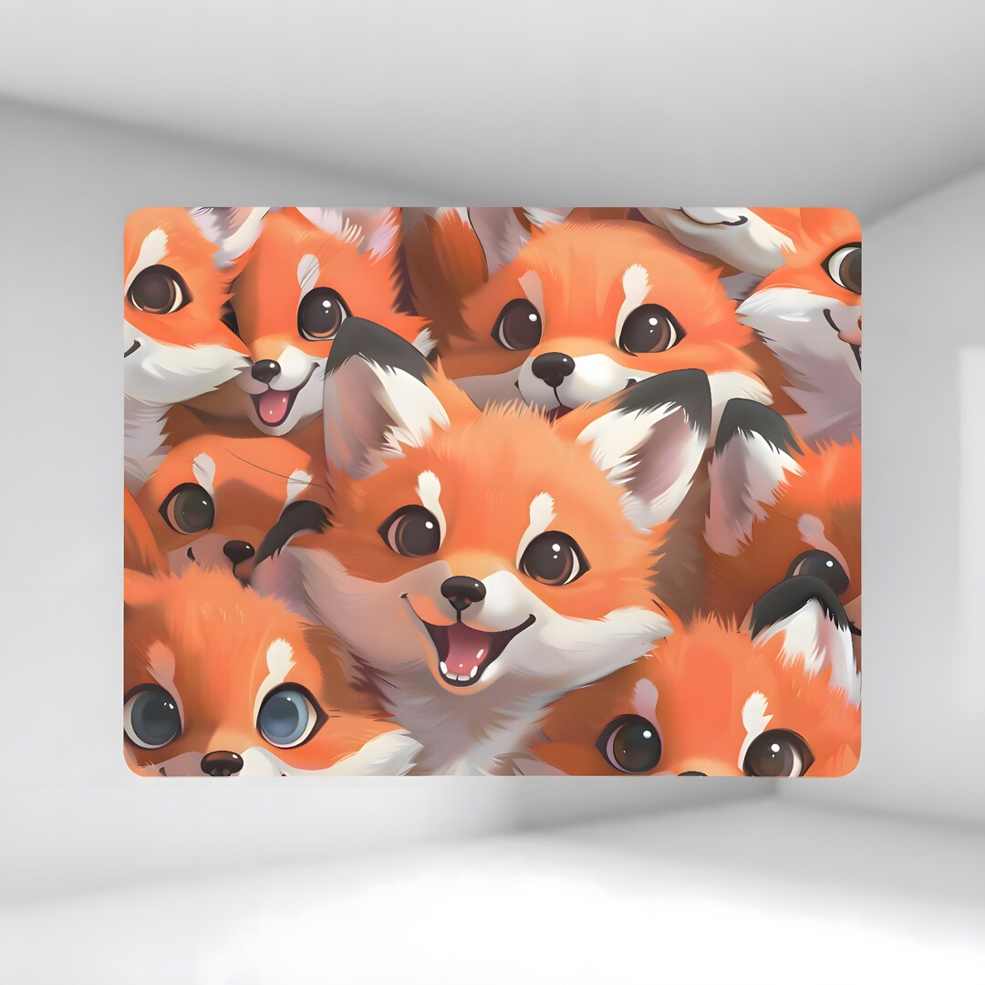Mousepad Gaming Playing Customizable PC Furry Fluffy Animal Fox Vixen ...