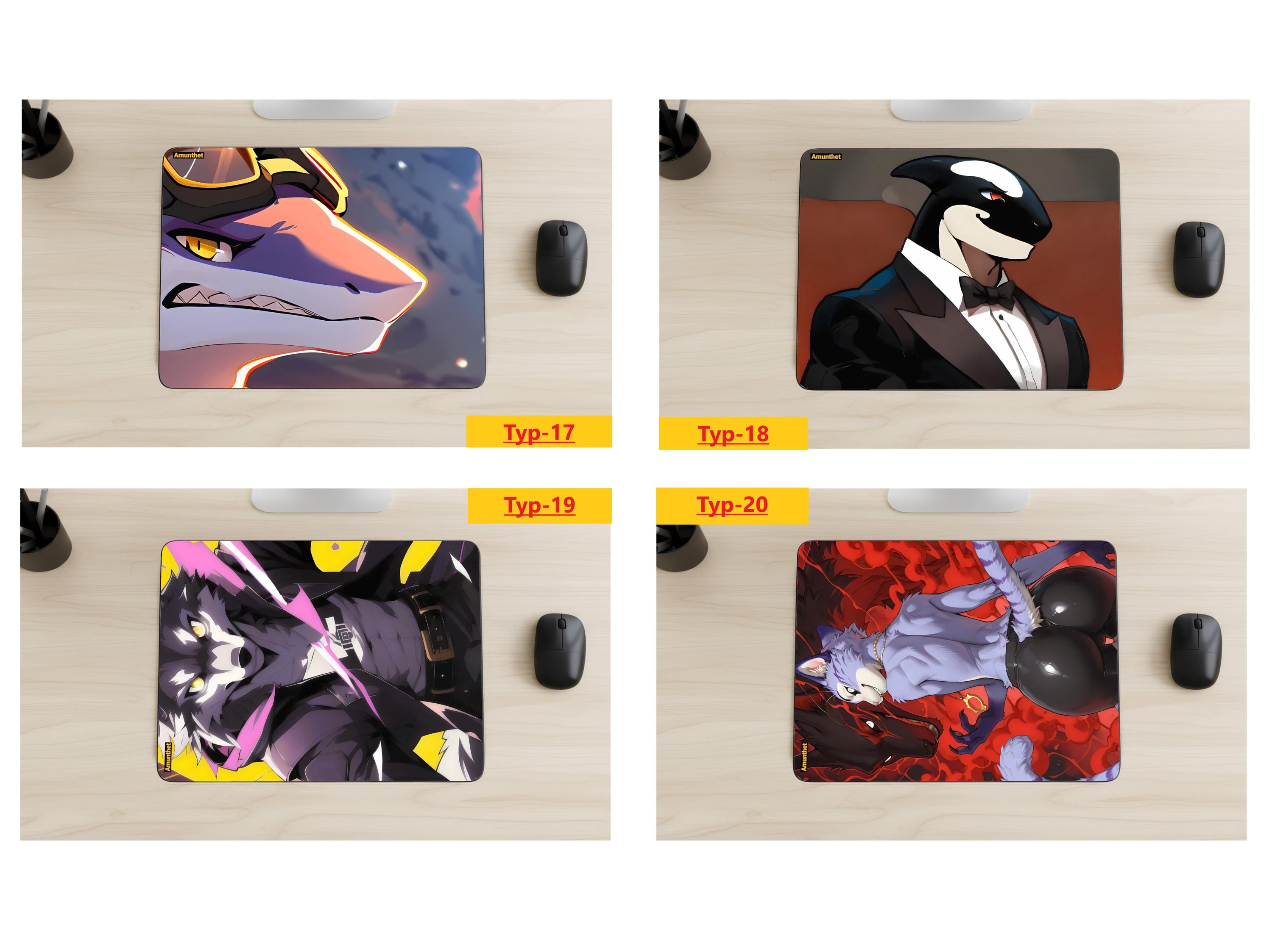 Gay Furry Mouse Pad Gaming - Muscular Male Furries Hot - Wolf Dragon ...