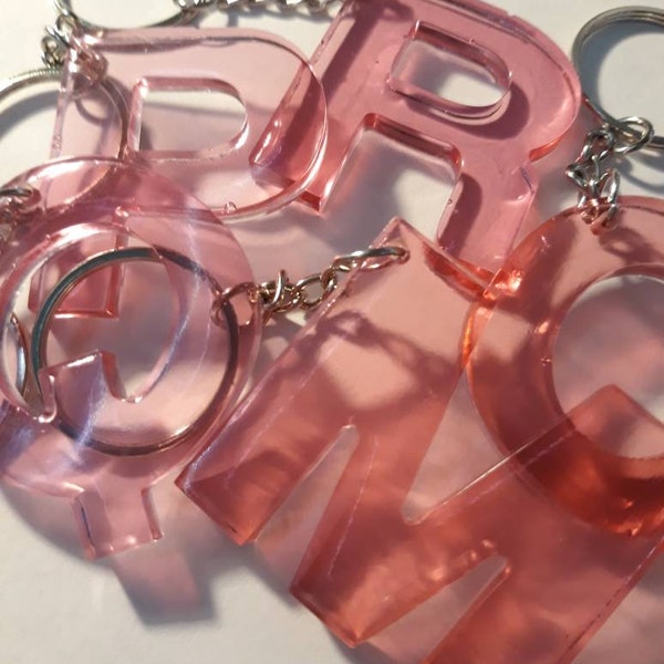Alphabet Keychain - Etsy