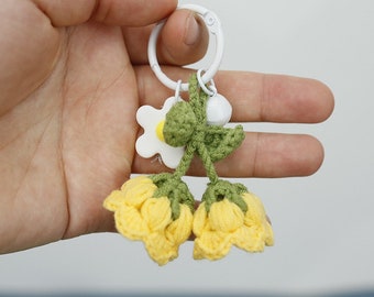 Bell Flower Keychain - Etsy