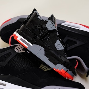 Sneaker Bricks AJ4 bred Black Cement Hand Crafted - Etsy