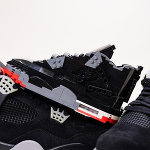 Sneaker Bricks AJ4 bred Black Cement Hand Crafted - Etsy