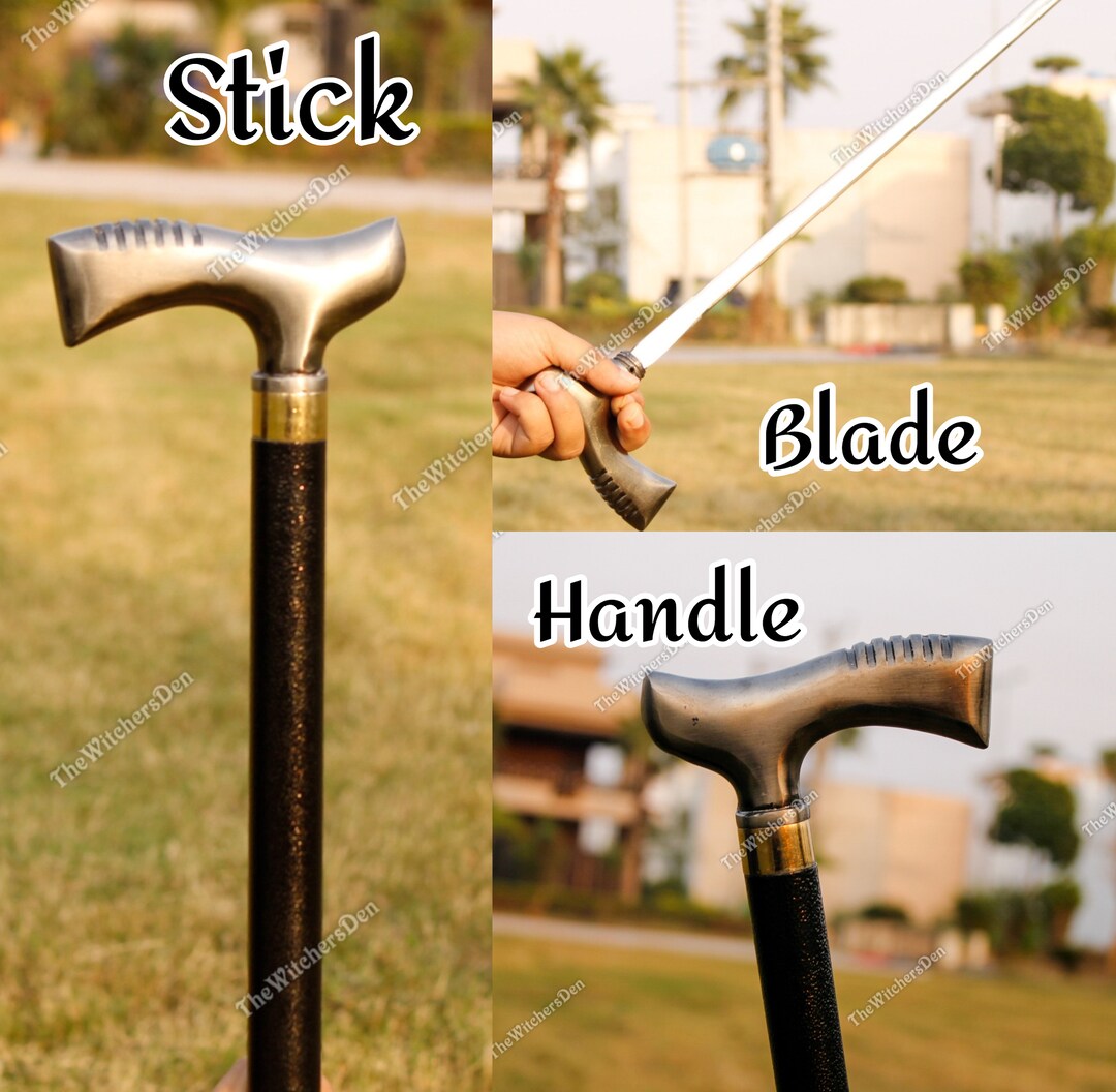Walking Cane Stick Vintage Victoria Historical Red Pearl Engraved Brass ...